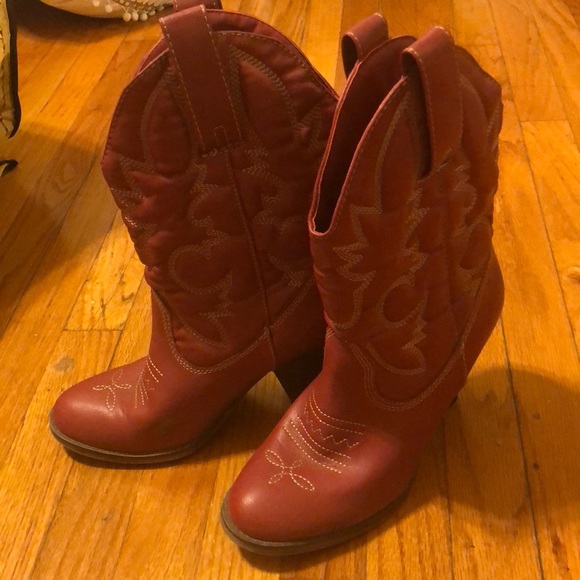 Shoes | Red Cowgirl Boots | Poshmark